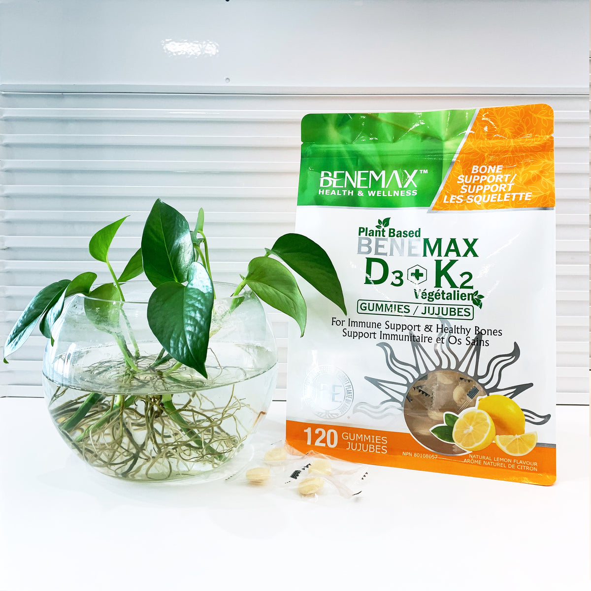 Natural LEMON FLAVOuR D3+K2 Gummies | Benemax Health Canada – BENEMAX ...