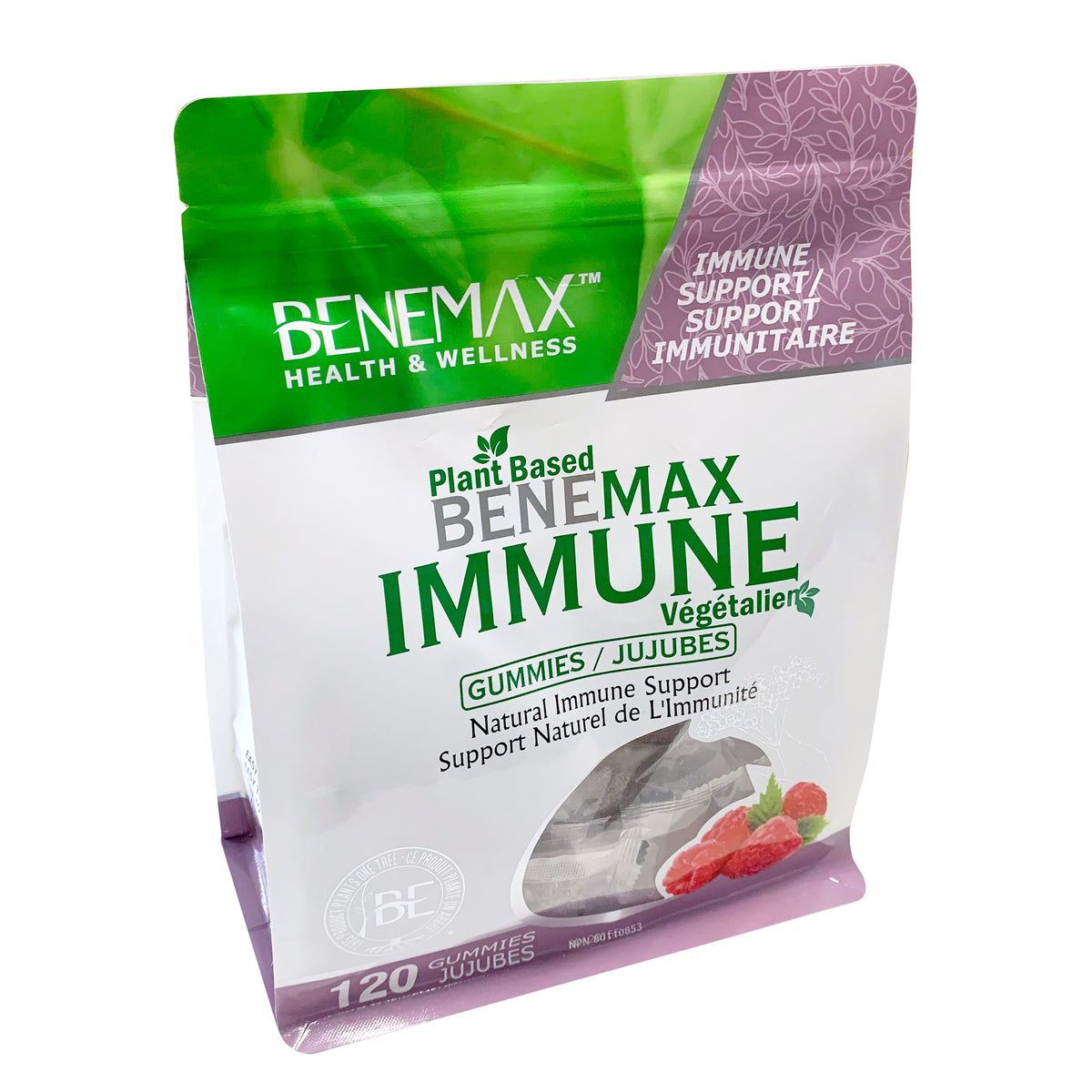 Natural Raspberry Flavour Immune Gummies Canada | Benemax Health ...