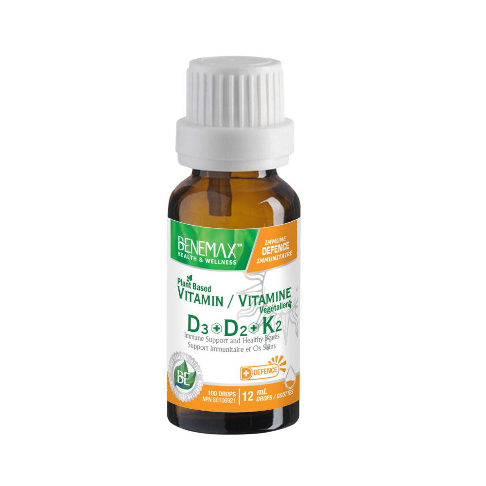 Best Vitamin D2+D3+K2 drops in Canada | Benemax Health & Wellness – BENE